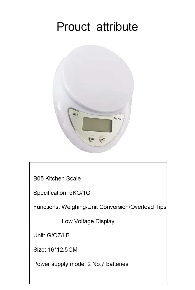 Compacte Digitale Keukenweegschaal kopen | 1g Nauwkeurig – Huismerken.nl